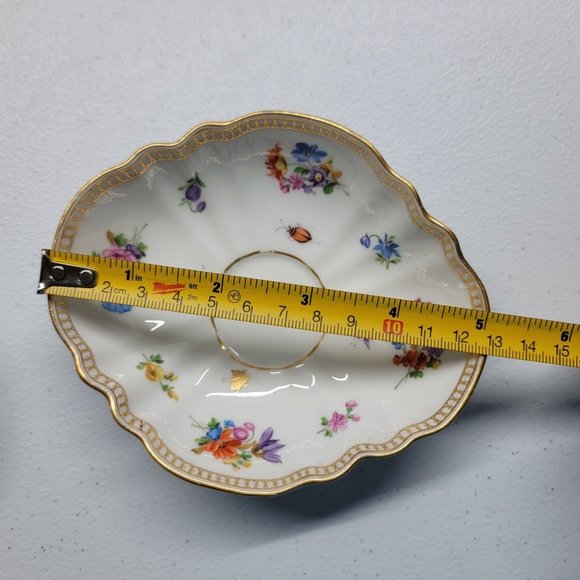 Meissen | Kitchen | Rare Vintage Antique Meissen Quatrefoil Saucer Set ...